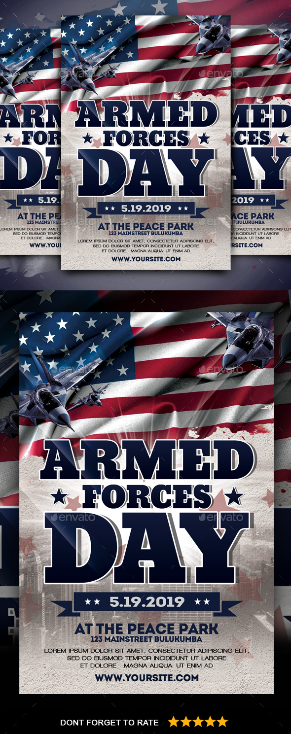 Armed Forces Day Flyer by AyumaDesign | GraphicRiver