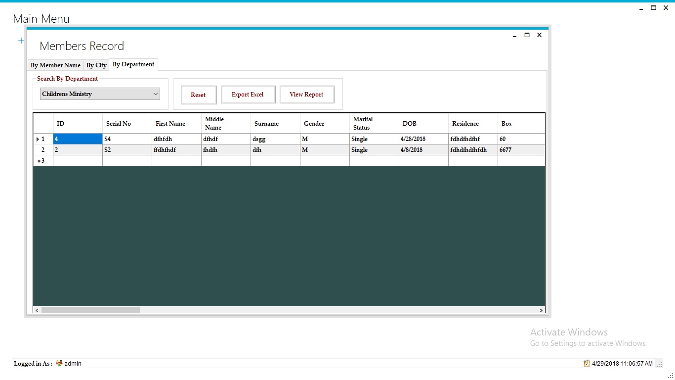 Church Management & Accounting System with full source code by ACoder24