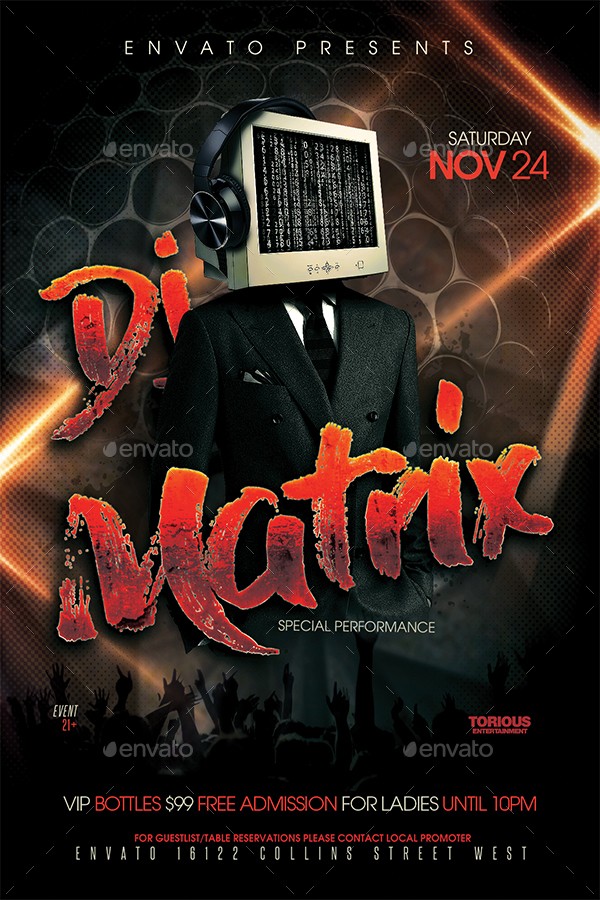 Dj Flyer Template, Print Templates | GraphicRiver