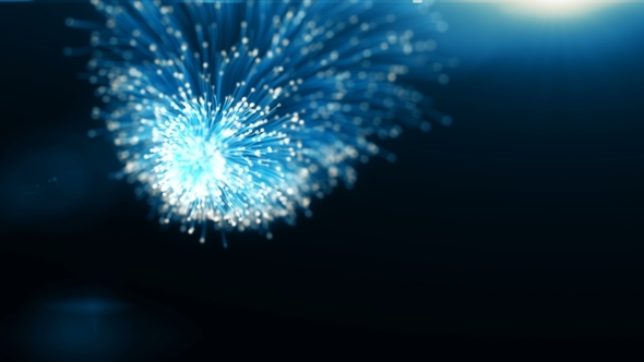 Growing Bunch of Optical Fibers, Distribution of the Light Signal ...