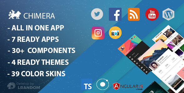 Chimera - Full Multi-Purpose Ionic 4 App, Theme, Component by Lrandom