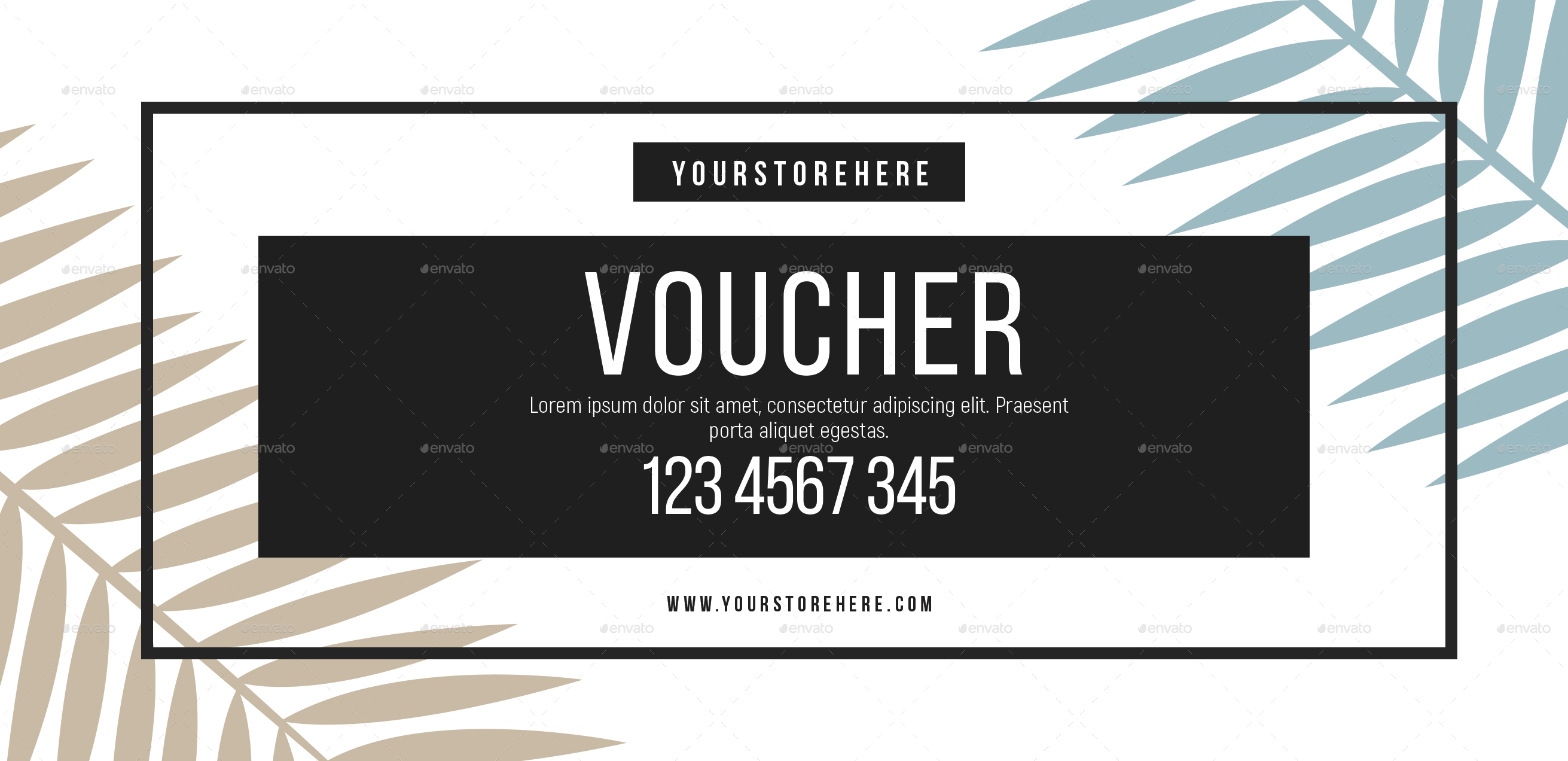 Gif Voucher, Print Templates | GraphicRiver