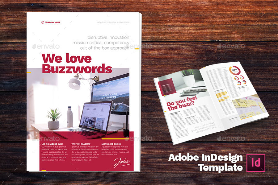 We Love Buzzwords Brochure, Print Templates | GraphicRiver