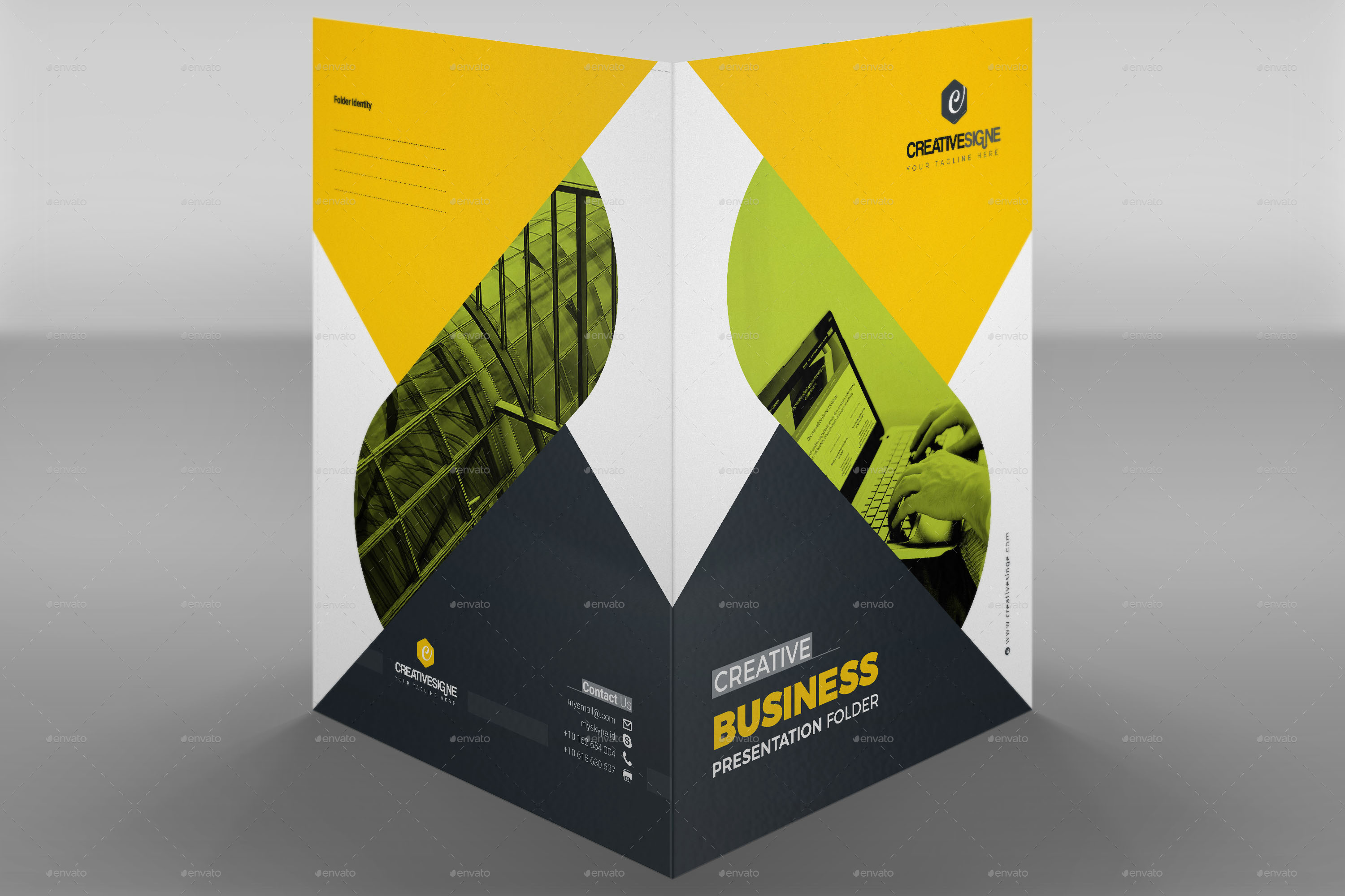 Corporate Presentation Folder, Print Templates | GraphicRiver