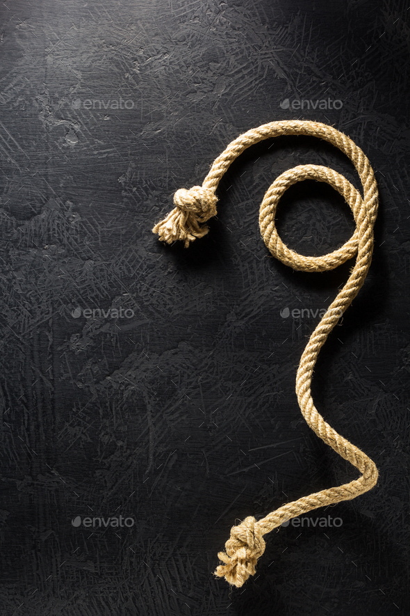 ship rope at black Stock Photo by seregam | PhotoDune