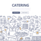 Catering Doodle Concept, Vectors | GraphicRiver