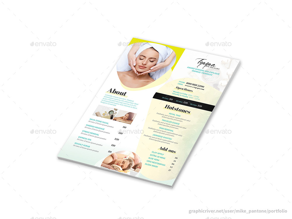 Spa Print Bundle 10, Print Templates | GraphicRiver