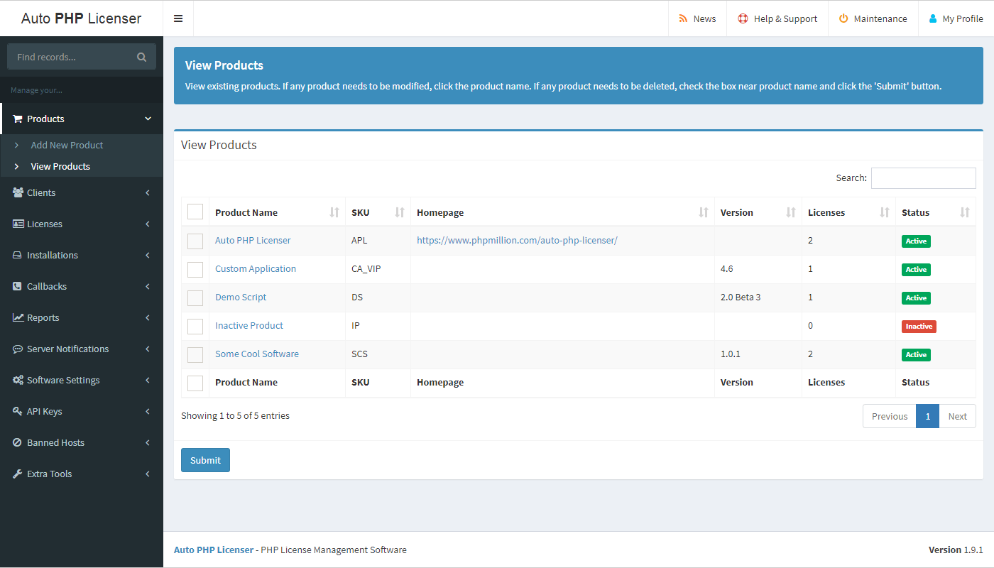 Auto PHP Licenser by phpmillion | CodeCanyon