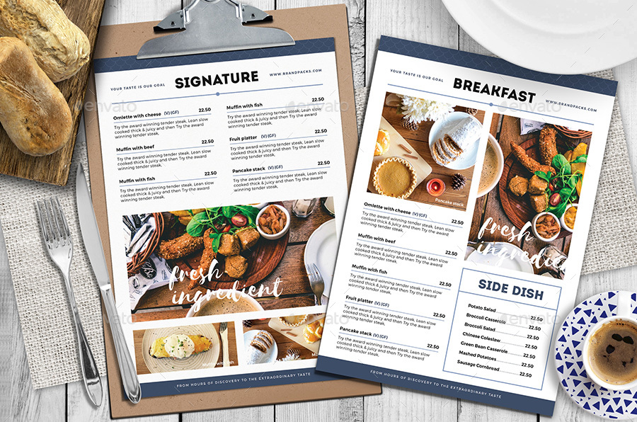 Food Menu Templates, Print Templates | GraphicRiver