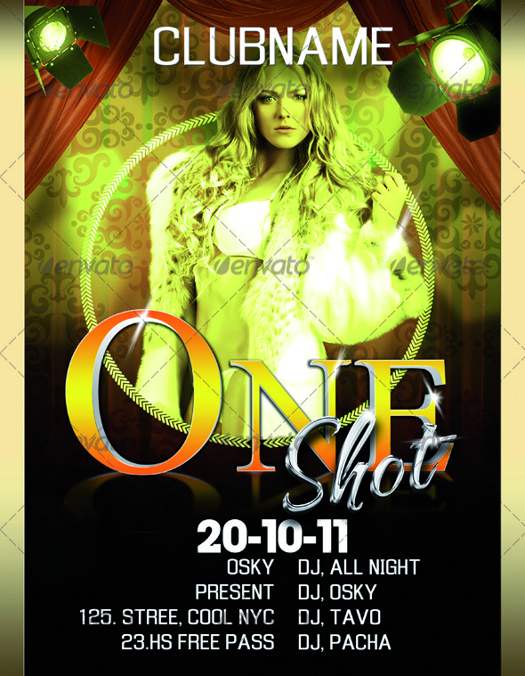 One Shot Flyer, Print Templates | GraphicRiver