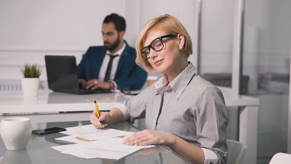 Managers Work in Office, Stock Footage | VideoHive