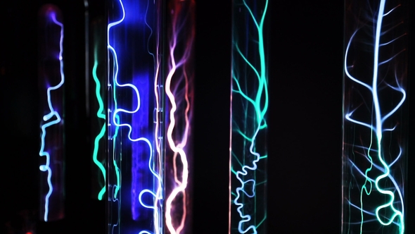 Plasma Magic in Inert Gas of a Flask, Stock Footage | VideoHive