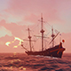 Ancient Frigate In The Sea, Motion Graphics | VideoHive