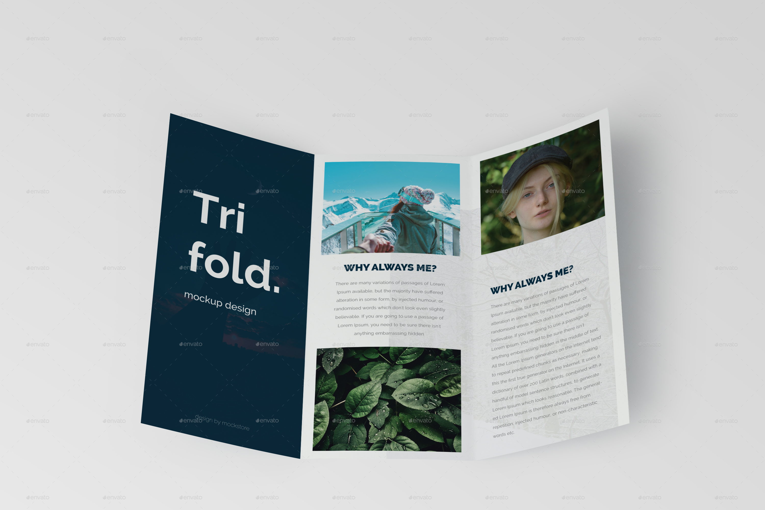 Trifold Brochure Mock-Up Set, Graphics | GraphicRiver
