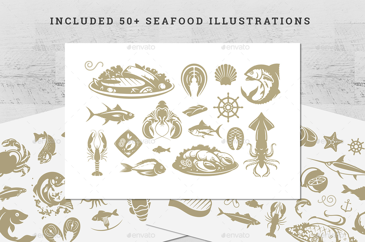 Seafood Menu Templates, Print Templates | GraphicRiver