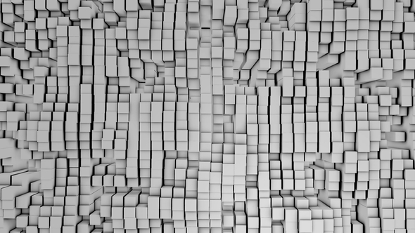 Digital Background of the Many White Squares, Motion Graphics | VideoHive