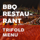 BBQ Restaurant Trifold Menu, Print Templates | GraphicRiver