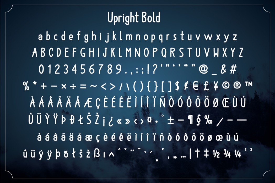 Upright Font Family, Fonts | GraphicRiver