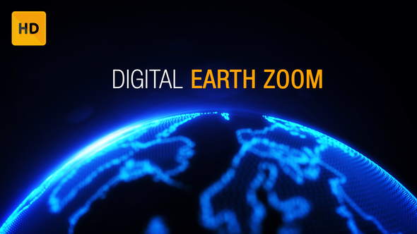 Digital Earth Zoom Out, Motion Graphics | VideoHive