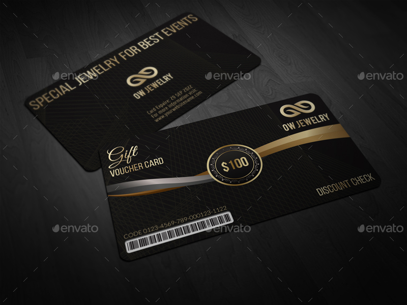 Gift Voucher Card Template Vol.27, Print Templates | GraphicRiver