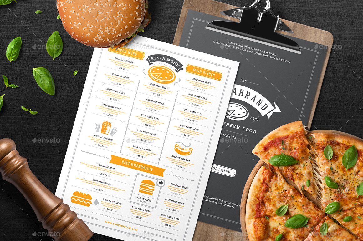 Fast Food Menu Template, Print Templates | GraphicRiver