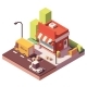 Vector Low Poly Shop Icon, Vectors | GraphicRiver