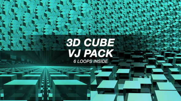 3D Cube VJ Pack, Motion Graphics | VideoHive