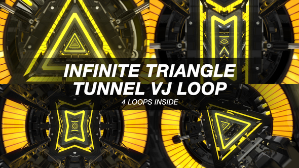 Infinite Triangle Tunnel VJ Loop, Motion Graphics | VideoHive