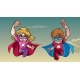 Boy and Girl Flying Together, Vectors | GraphicRiver