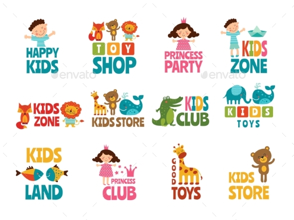 Different Logos for Kids by ONYXprj | GraphicRiver