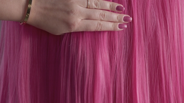 Pink Creative Color Hair Texture, Stock Footage | VideoHive