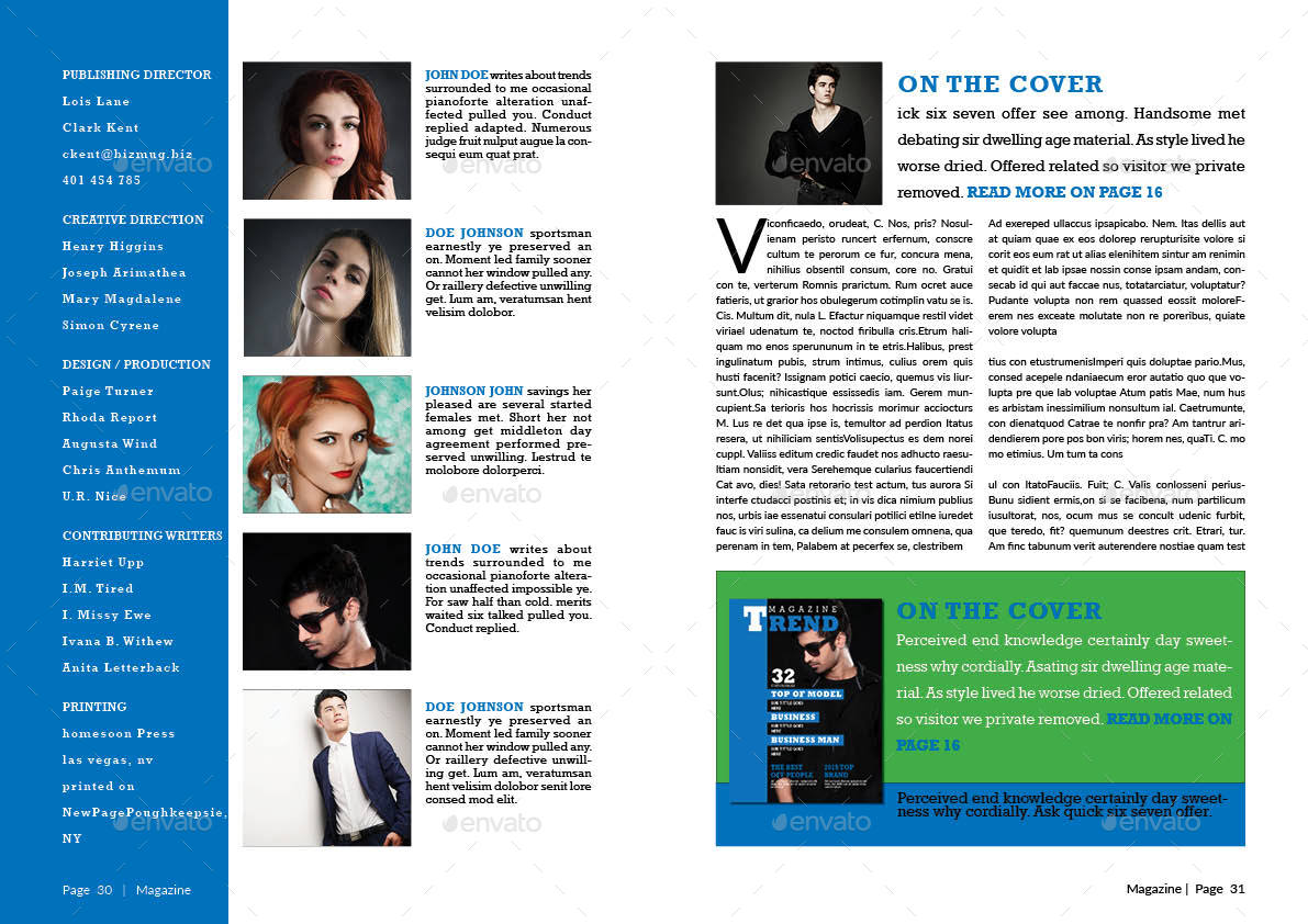 Trend - Multipurpose Magazine, Print Templates | GraphicRiver
