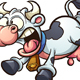 Scared Cartoon Cow, Vectors | GraphicRiver