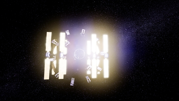Spaceship Travelling Through the Universe, Motion Graphics | VideoHive