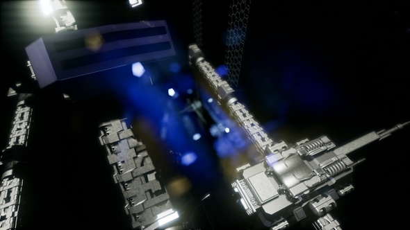 Spaceship Travelling Through the Universe, Motion Graphics | VideoHive