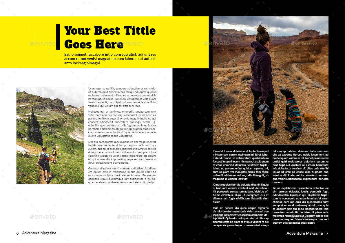 Adventure Magazine, Print Templates | GraphicRiver