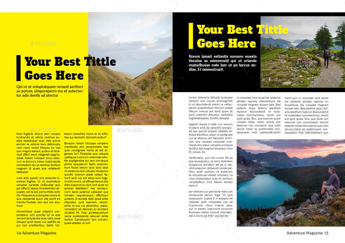 Adventure Magazine, Print Templates | GraphicRiver