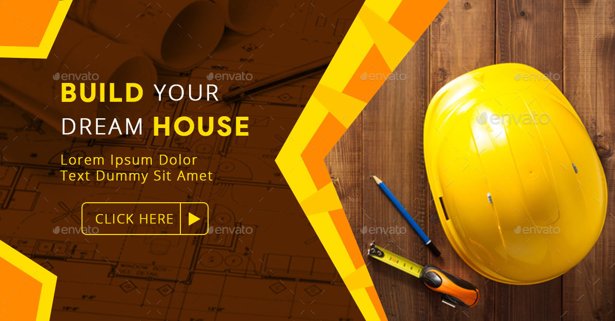 Construction Facebook Ad Banners - AR, Web Elements | GraphicRiver