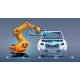 Robot Arm Work on Car Factory or Manufacturing, Vectors | GraphicRiver