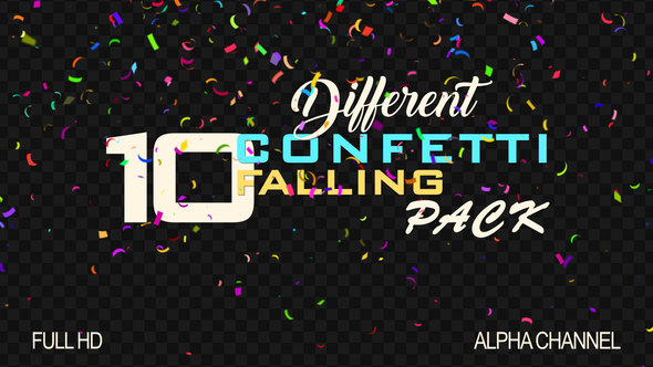 Confetti Falling Pack, Motion Graphics | VideoHive