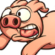 Scared Running Pig, Vectors | GraphicRiver