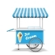 Realistic Street Food Cart with Wheels. Mobile, Vectors | GraphicRiver