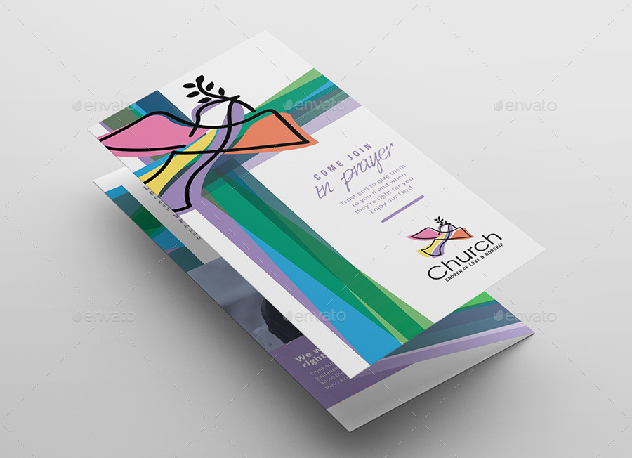 Modern Church Tri-Fold Brochure Template, Print Templates | GraphicRiver