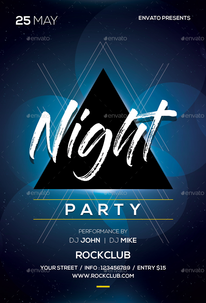 Night Party, Print Templates | GraphicRiver