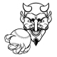 Devil Baseball Sports Mascot, Vectors | GraphicRiver