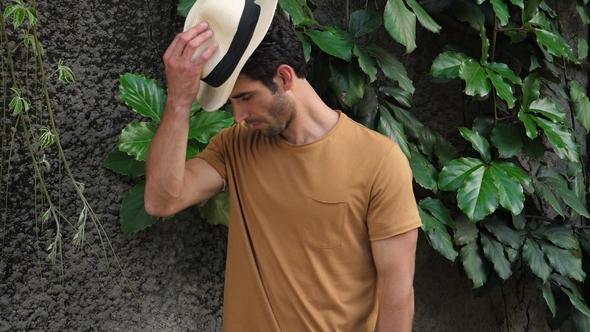 Dude Smiling in Hat, Stock Footage | VideoHive