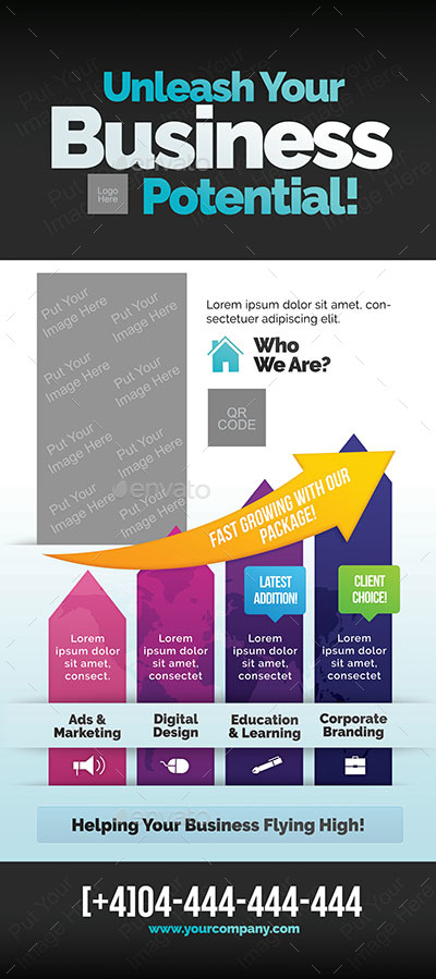 Business Roll Up Banner, Print Templates | GraphicRiver