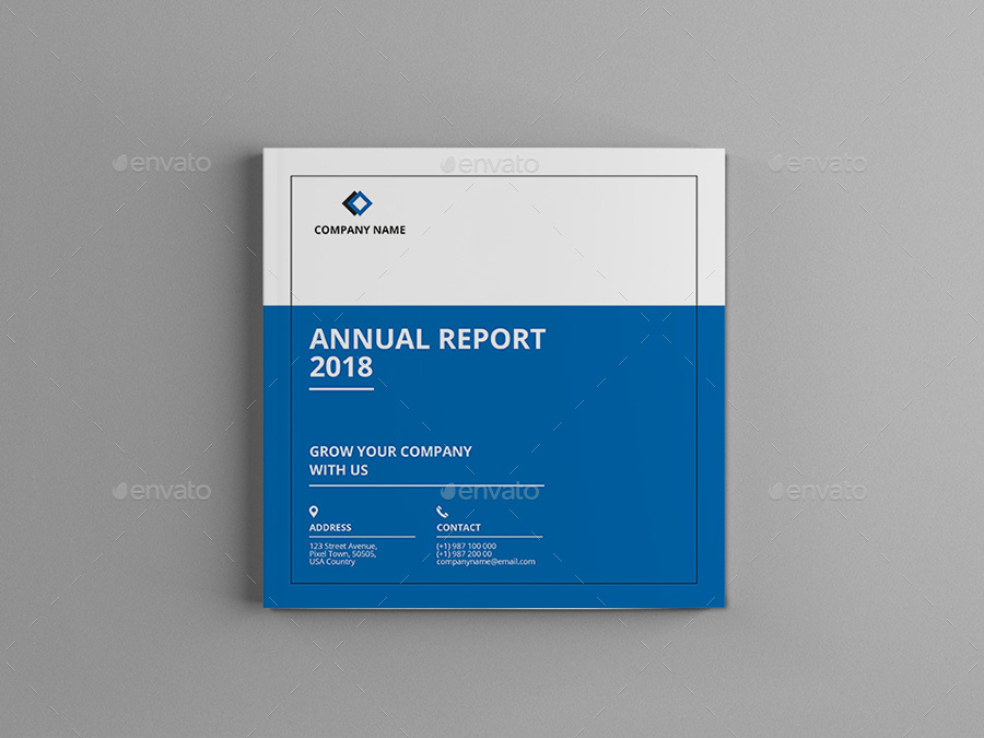 Square Annual Report, Print Templates | GraphicRiver