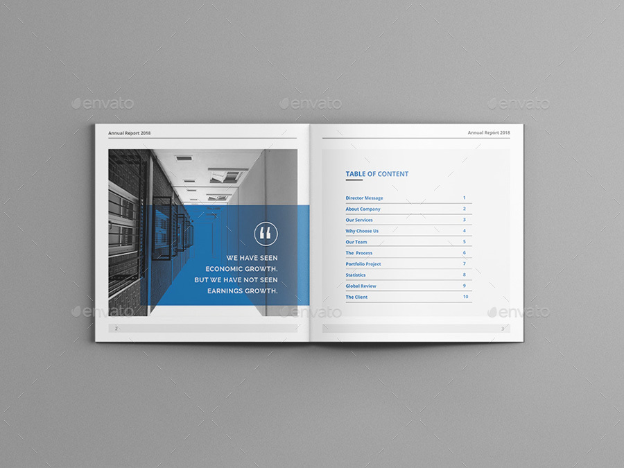Square Annual Report, Print Templates | GraphicRiver