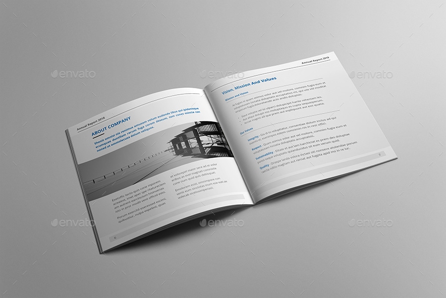 Square Annual Report, Print Templates | GraphicRiver